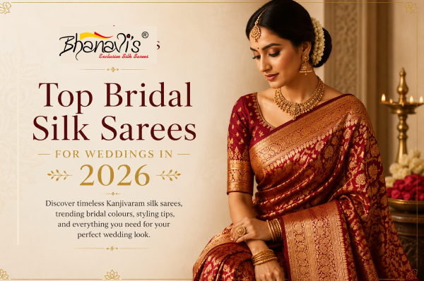 op Bridal Silk Sarees for Weddings in 2026 | Bhanavis